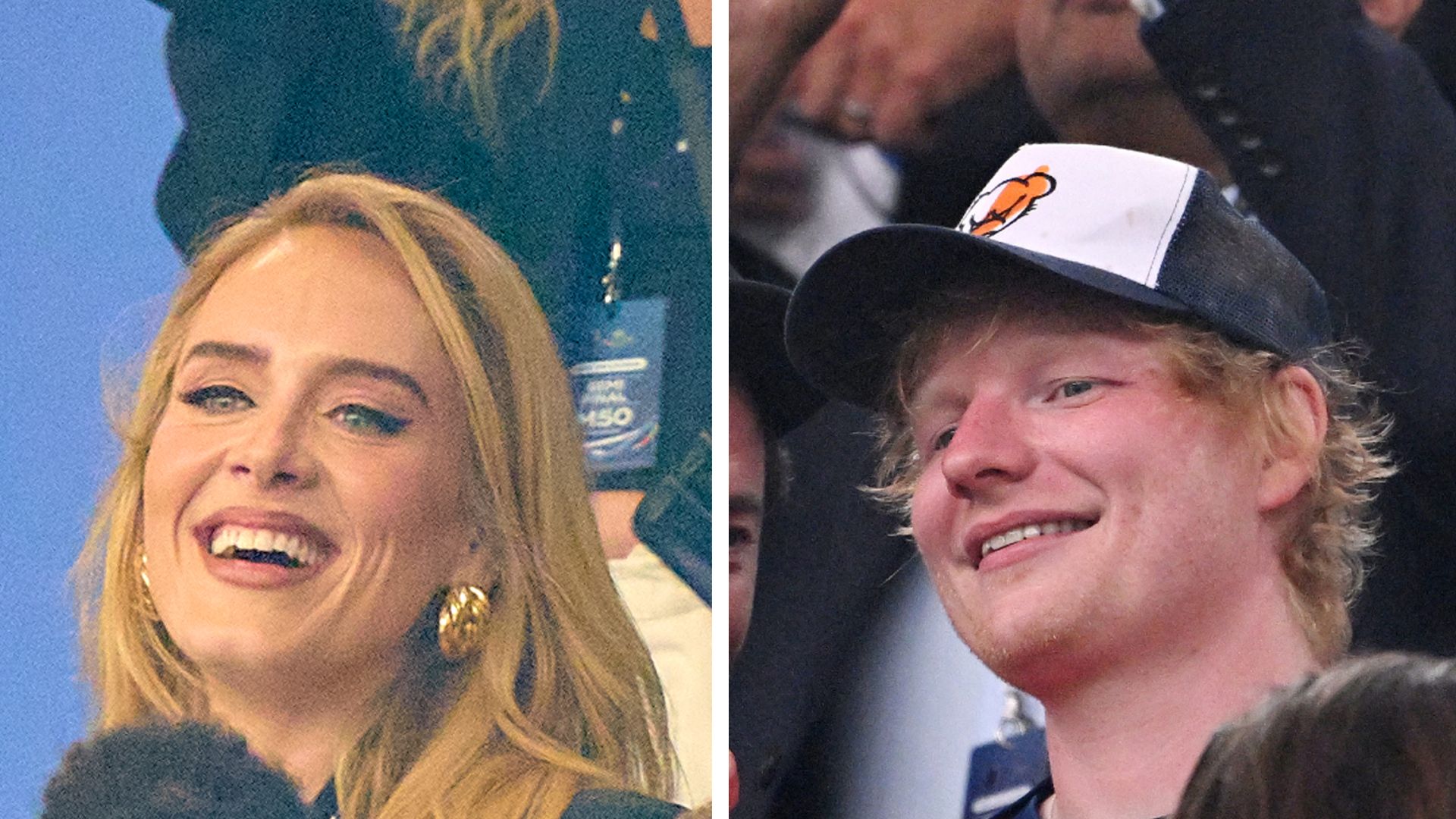 Im Stadion Adele Und Ed Sheeran Unterstützen England Bei Em