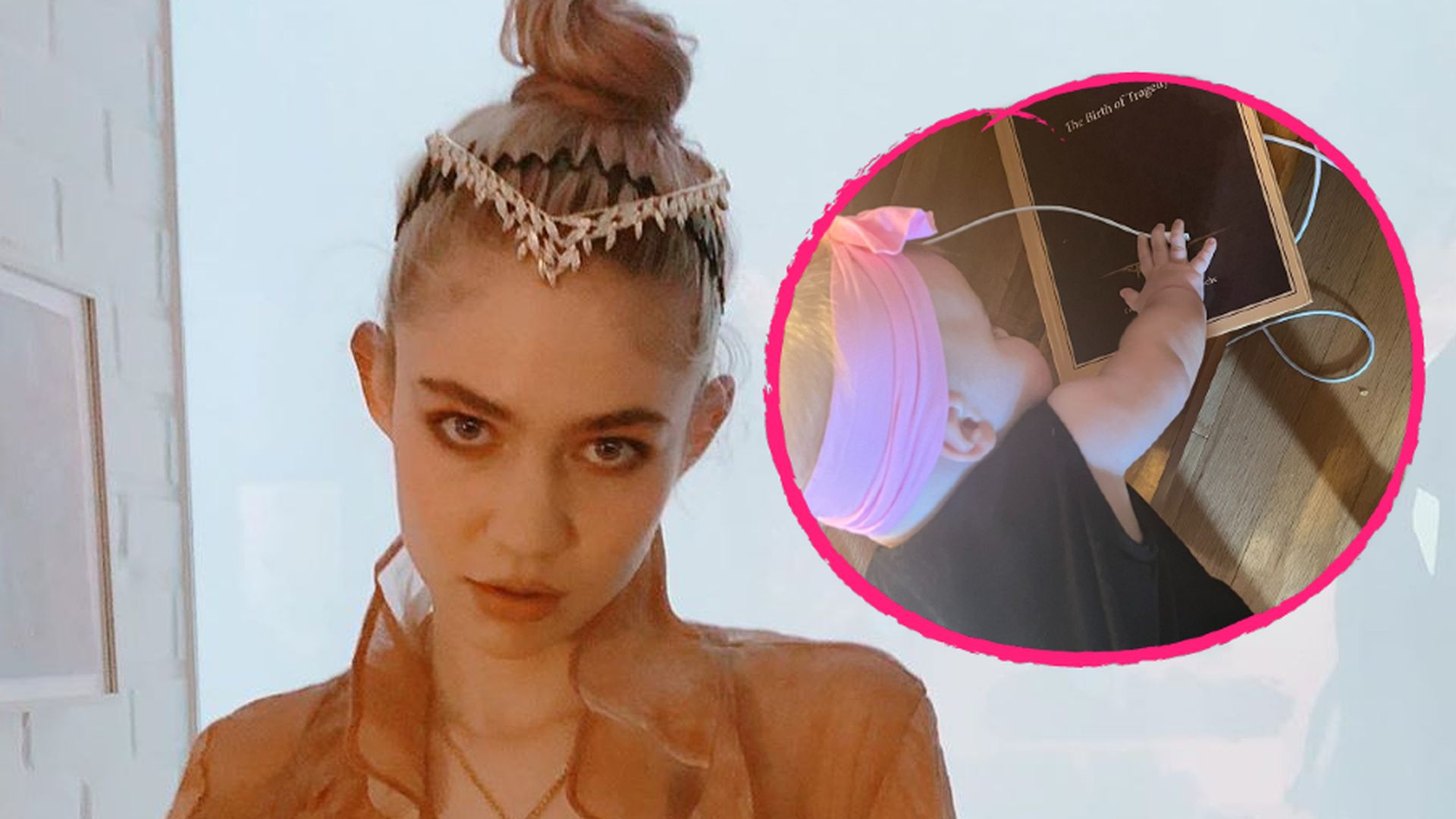 Selten: Grimes postet Foto ihres Babys Exa Dark Sideræl