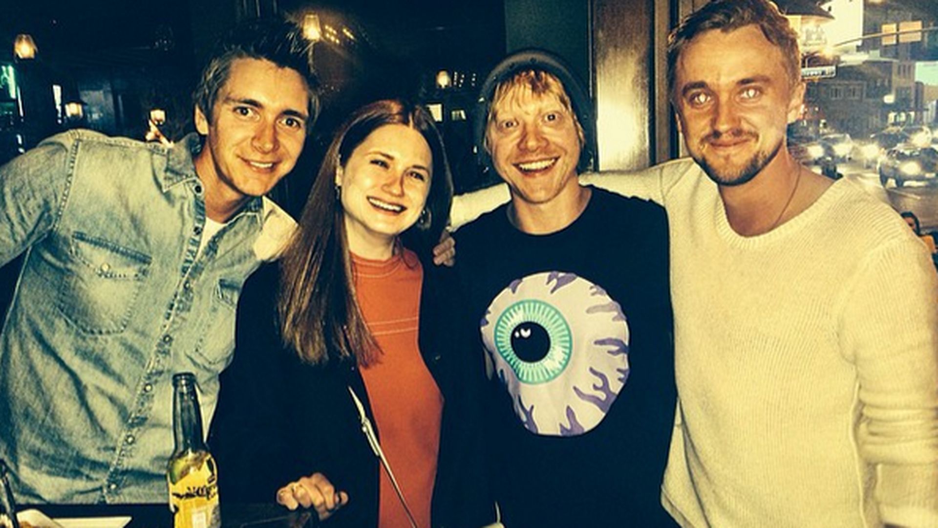 Tom Felton: Reunion mit den Weasley-Geschwistern | Promiflash.de