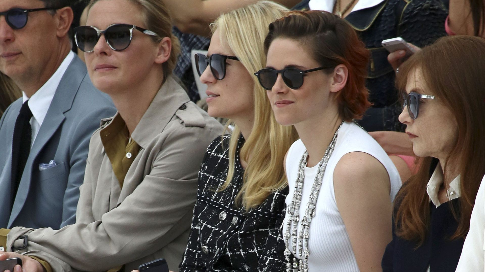 KStew & Jared Leto top gestylt in der Front Row | Promiflash.de