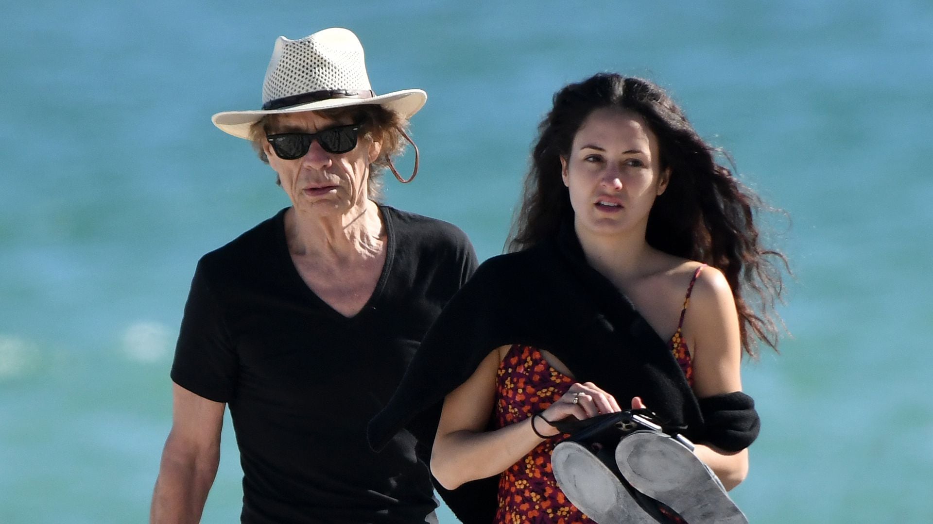 Seltene Bilder: Mick Jagger mit Freundin Melanie unterwegs