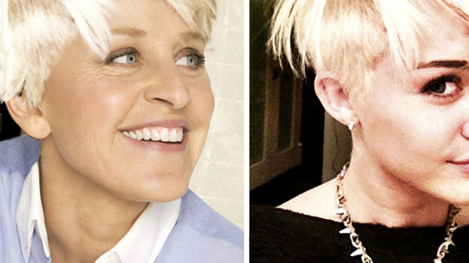 Ellen DeGeneres kopiert Miley Cyrus' Frisur | Promiflash.de